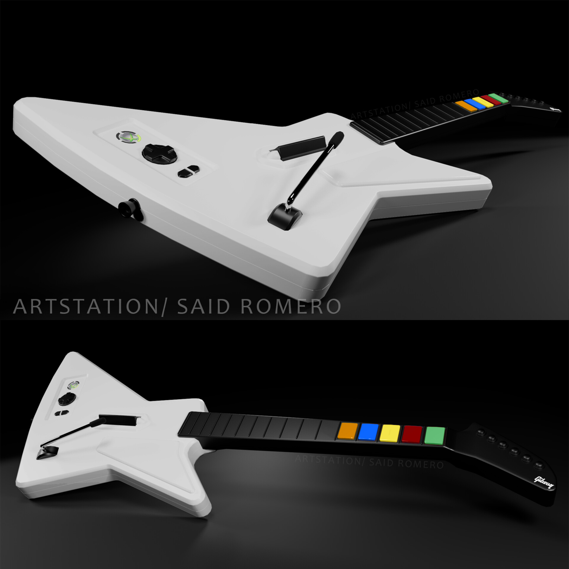 ArtStation - Xbox 360 Guitar Hero Xplorer