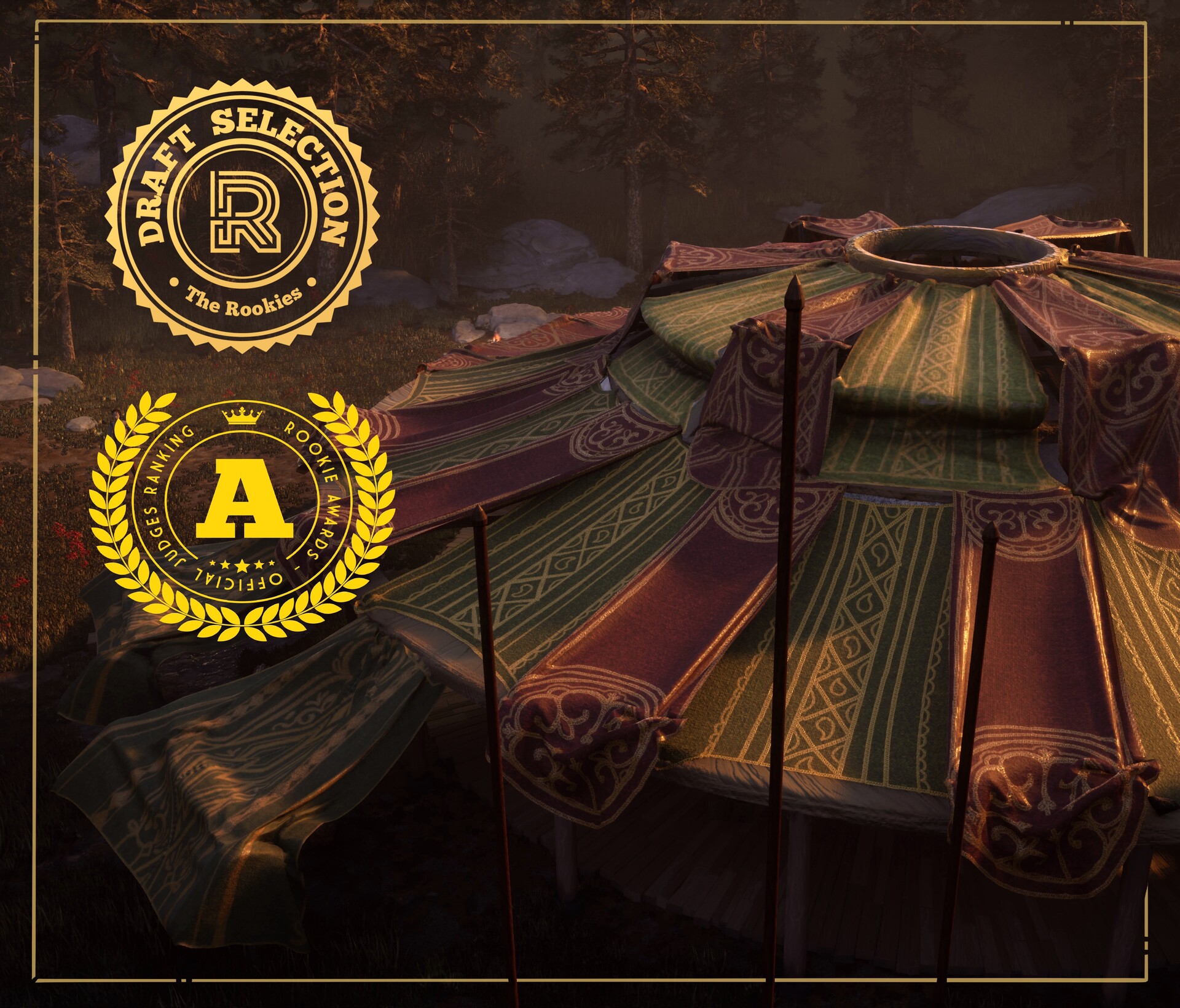 ArtStation - Mongolian-inspired Yurt.