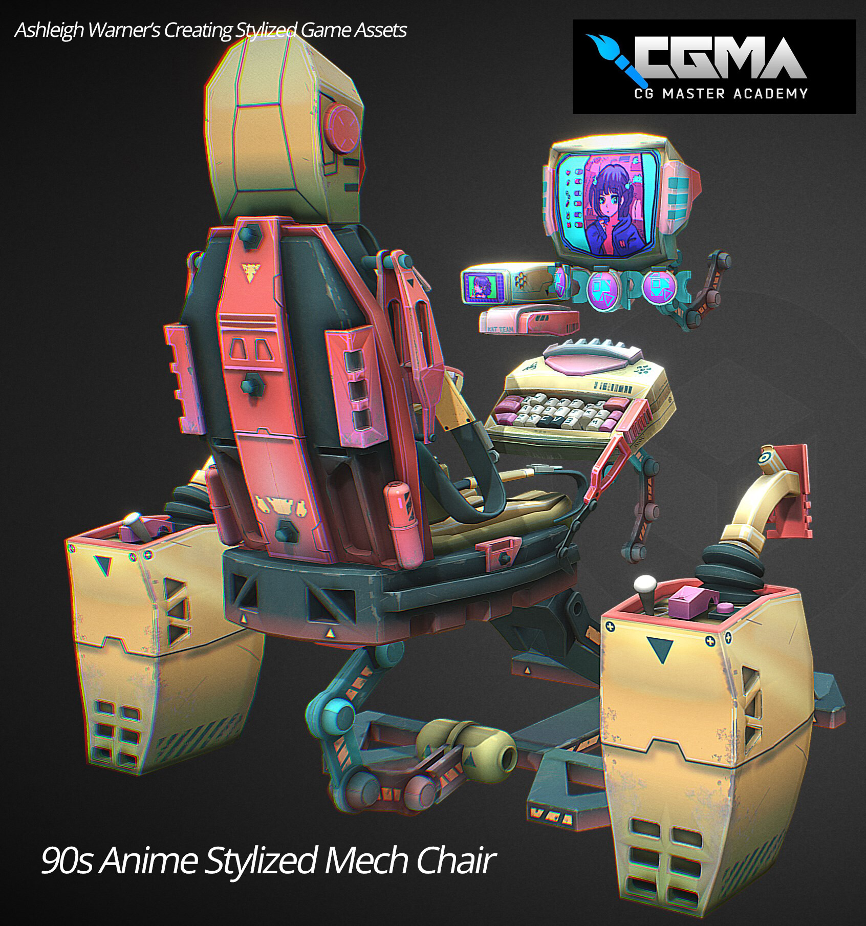 ArtStation - Sci Fi Stylized Mech Chair