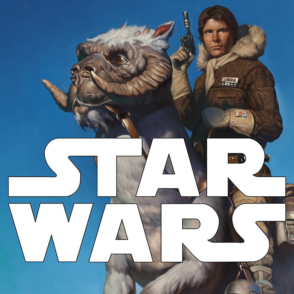 The Art of Martin Sobr - Star Wars - Han Solo riding a Tauntaun