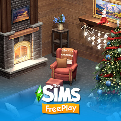 ArtStation - Sims Freeplay - Cabin Set