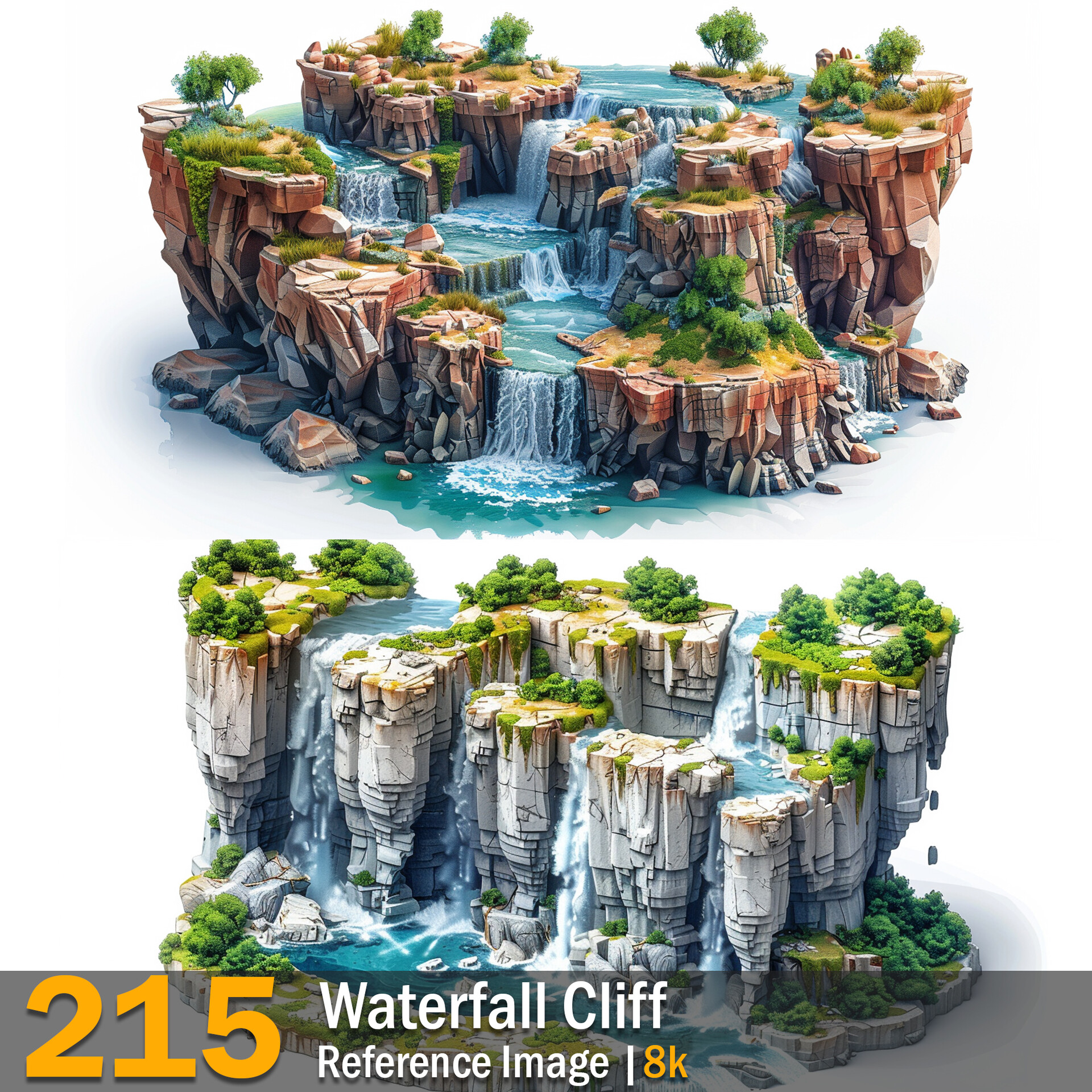 ArtStation - Waterfall Cliff | Reference Images | 8k