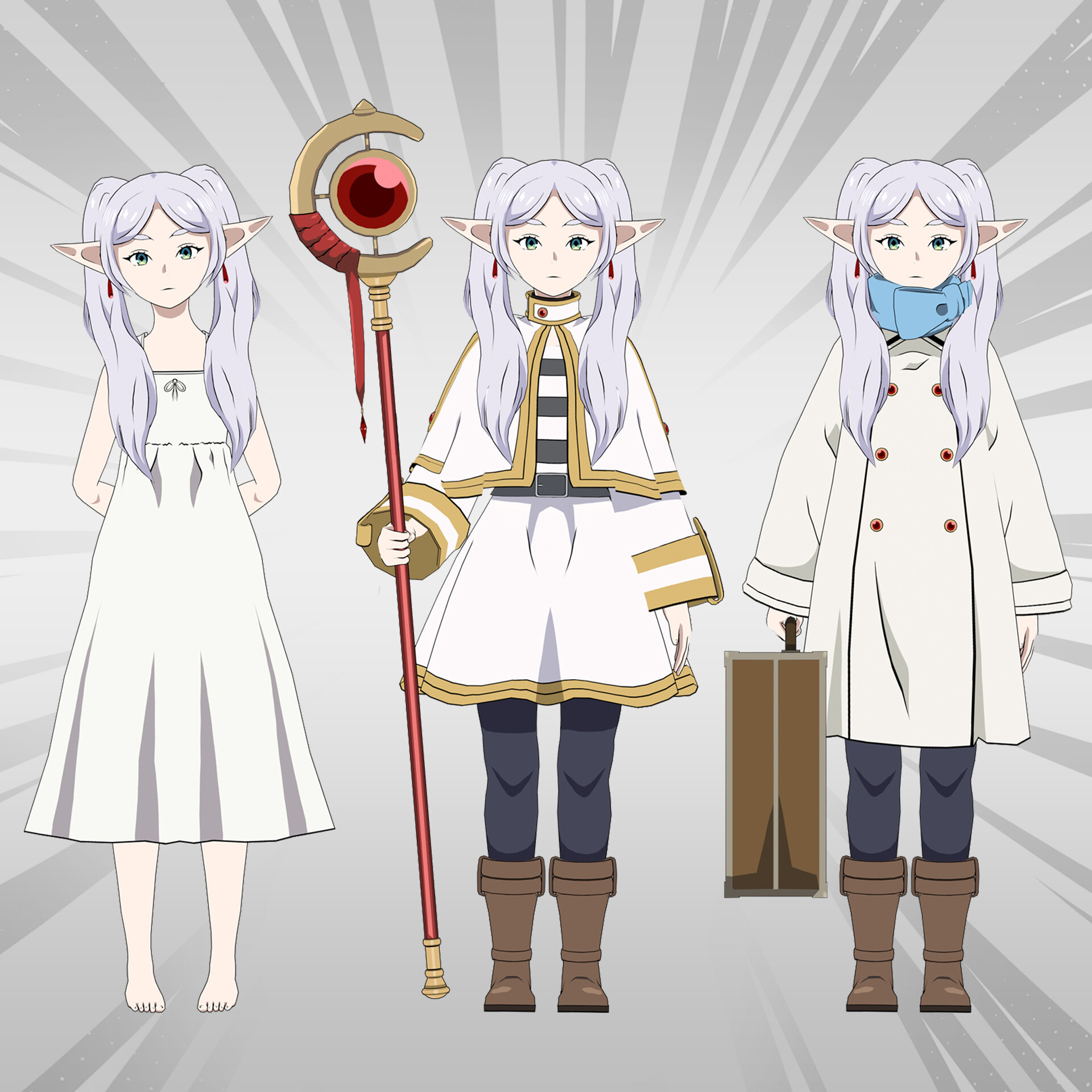 ArtStation - 3d Frieren model