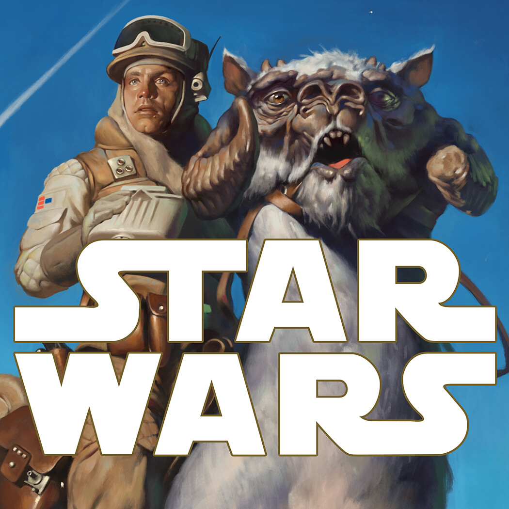 The Art of Martin Sobr - Star Wars - Luke Skywalker riding a Tauntaun
