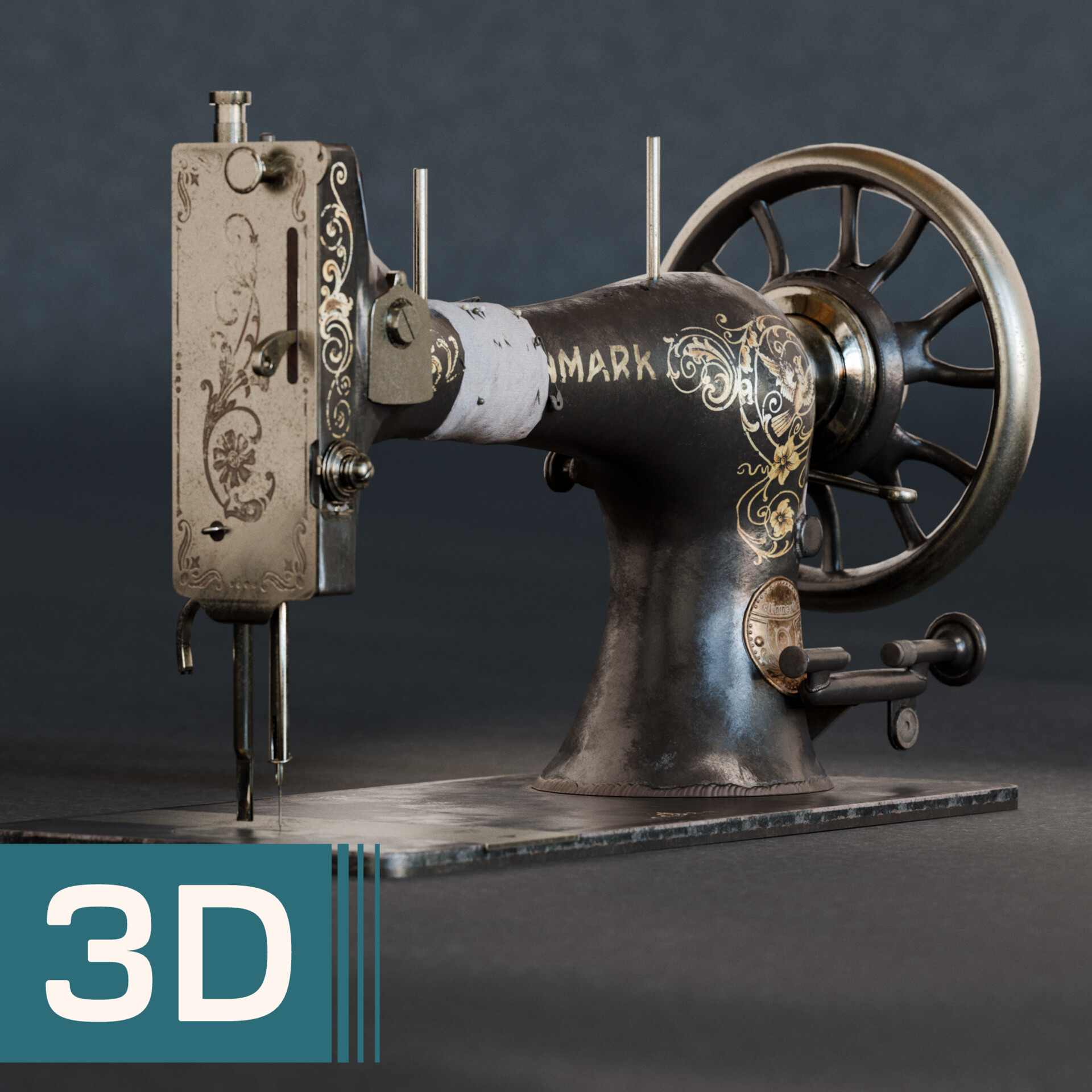 ArtStation - 1898 Sewing Machine