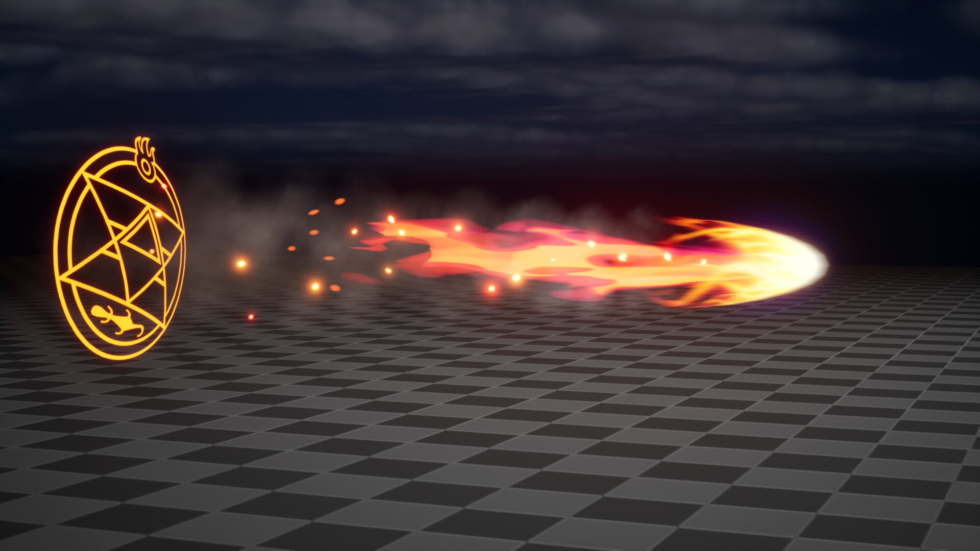 ArtStation - Stylised Fire Projectile