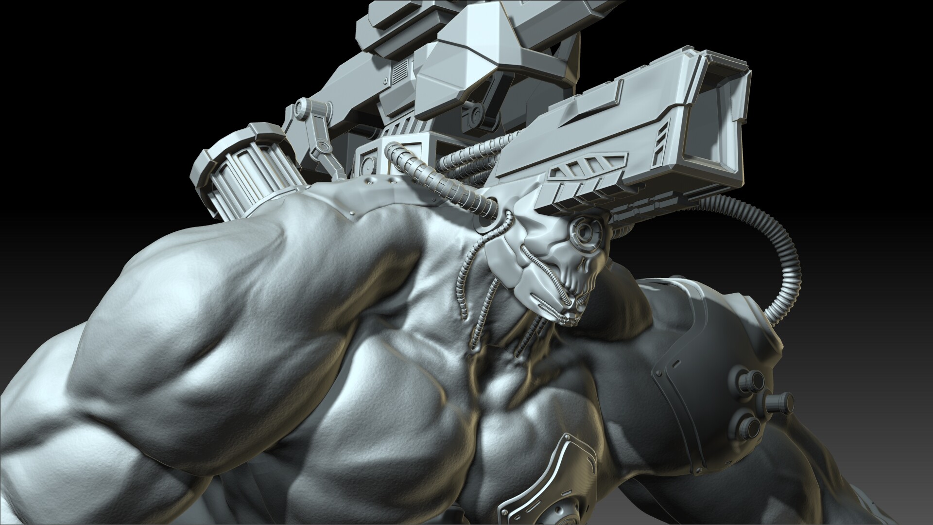 ArtStation - Sci-fi monster tank sculpt