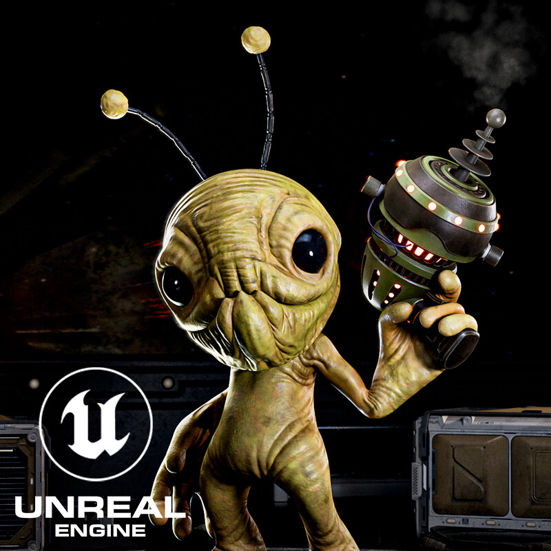 ArtStation - Alien Hominid Invasion Gun - Unreal Engine 5