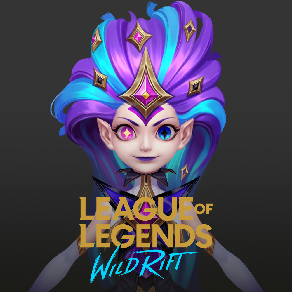 ArtStation - League of Legends: Wild Rift Star Guardian Zoe 星之守护者 佐伊 ...