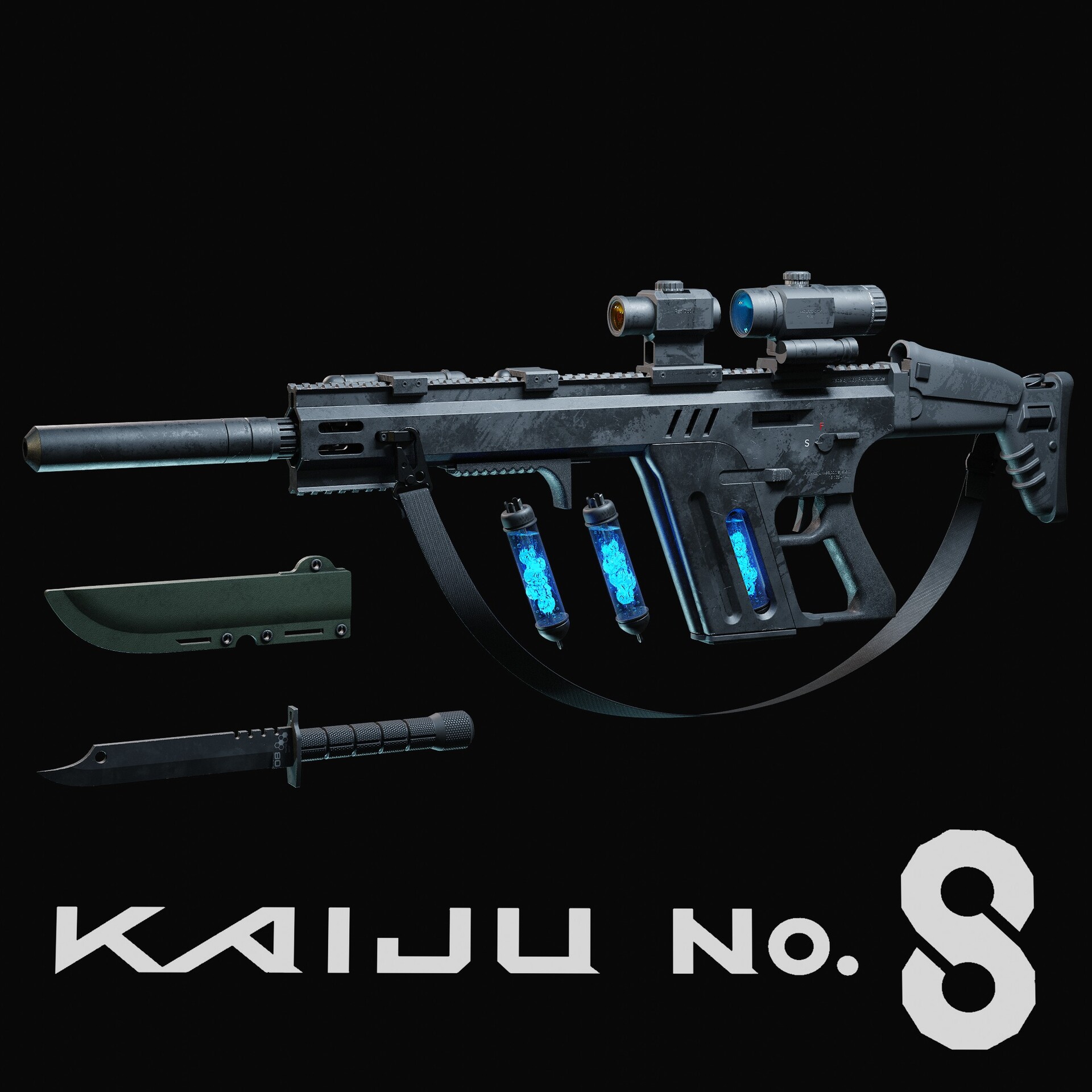 ArtStation - Kaiju no.8 Rifle