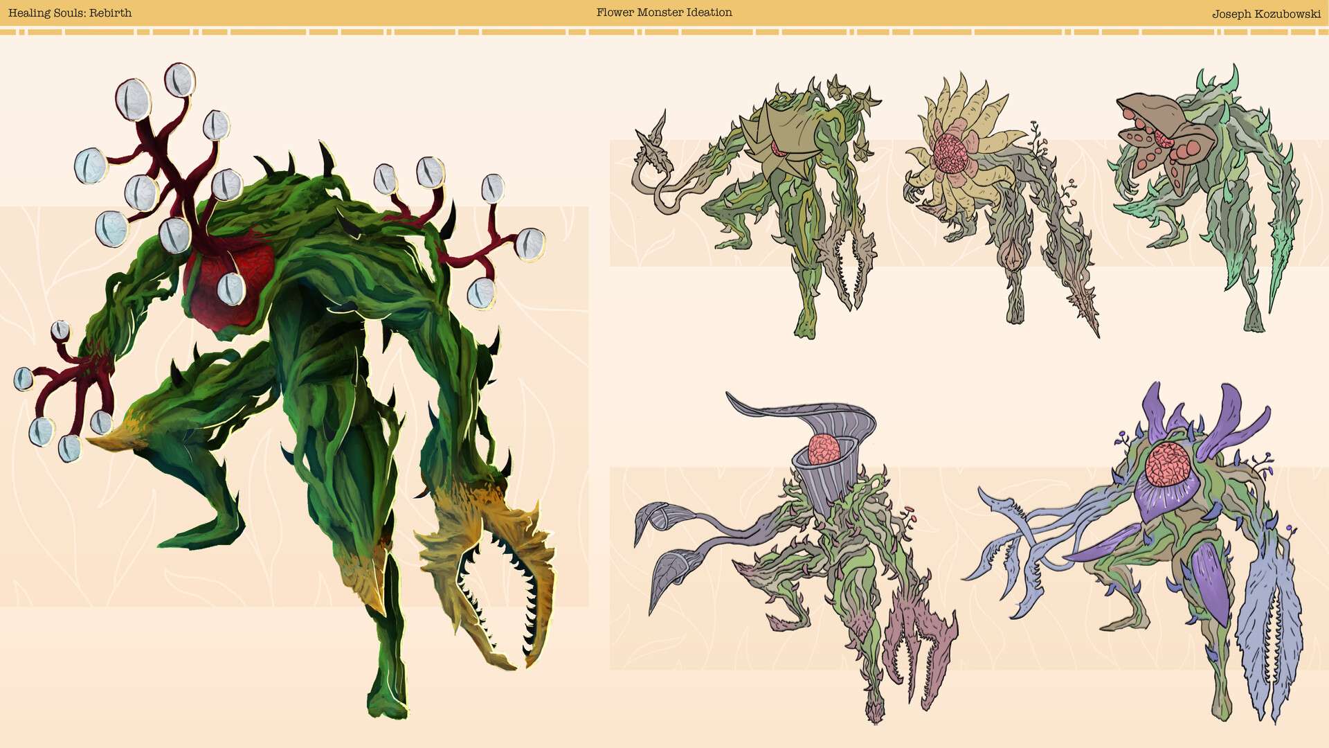 ArtStation - [ Healing Souls: Rebirth ] - Flower Monster