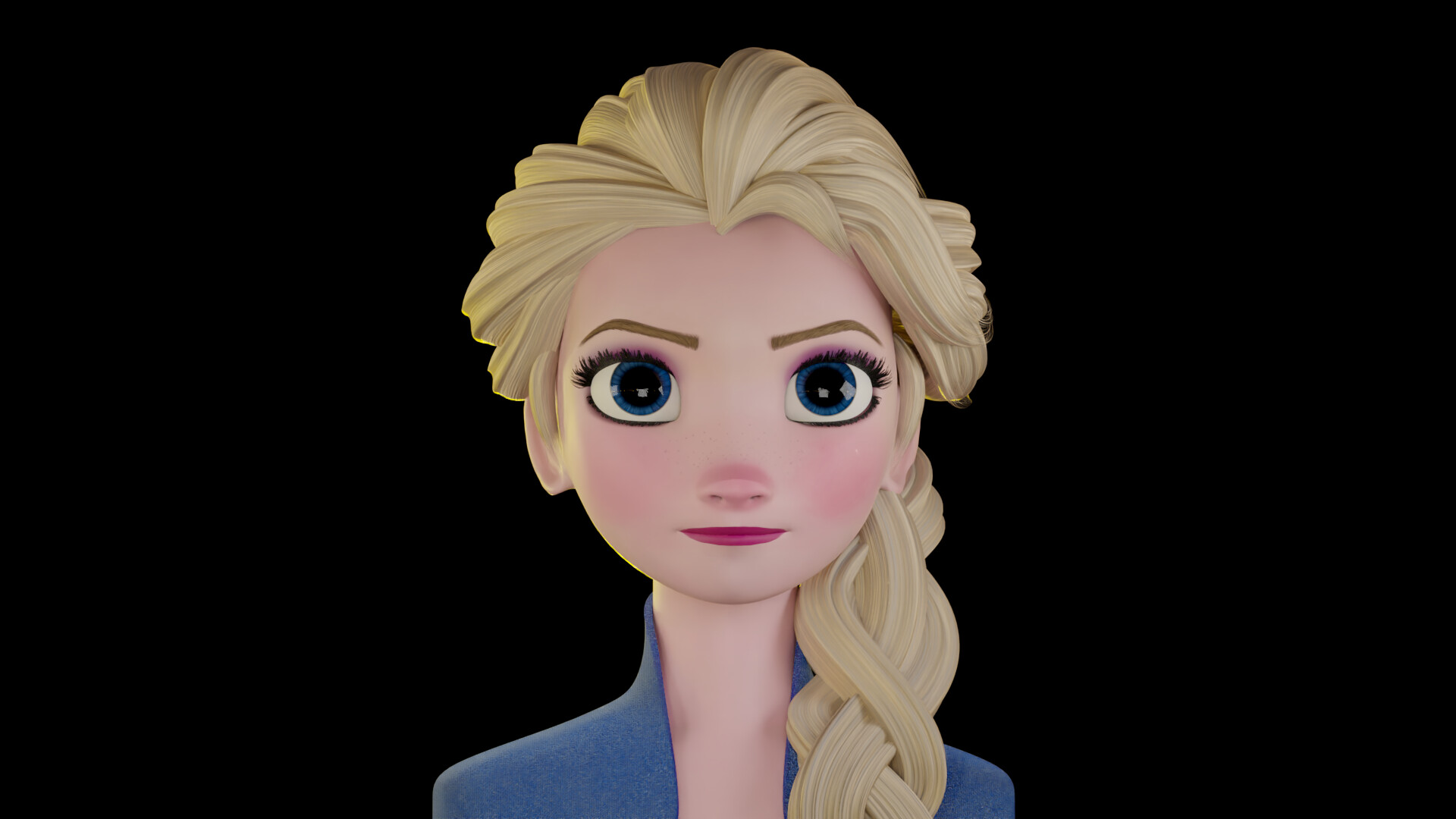 ArtStation - 3D Model Elsa from Frozen