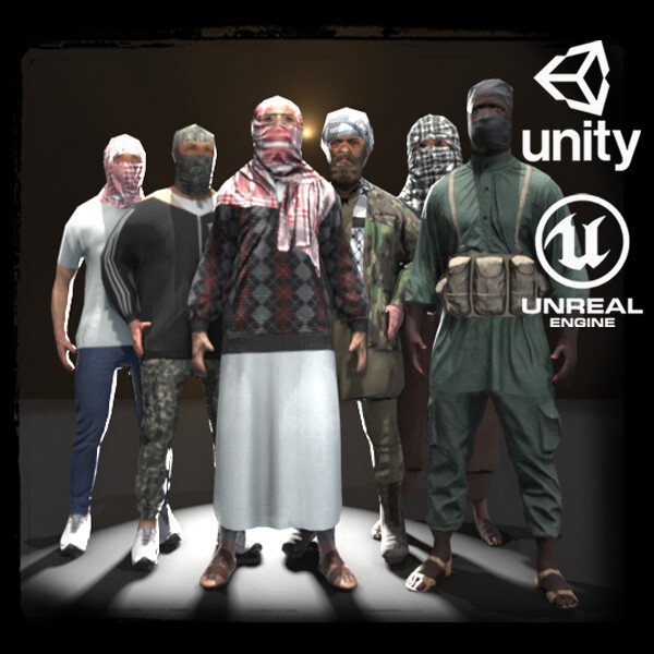 ArtStation - Terrorist Bundle (Low Poly)