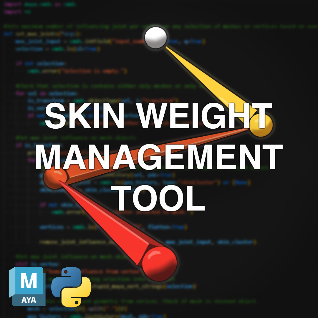 ArtStation - Skin Weights Management Tool