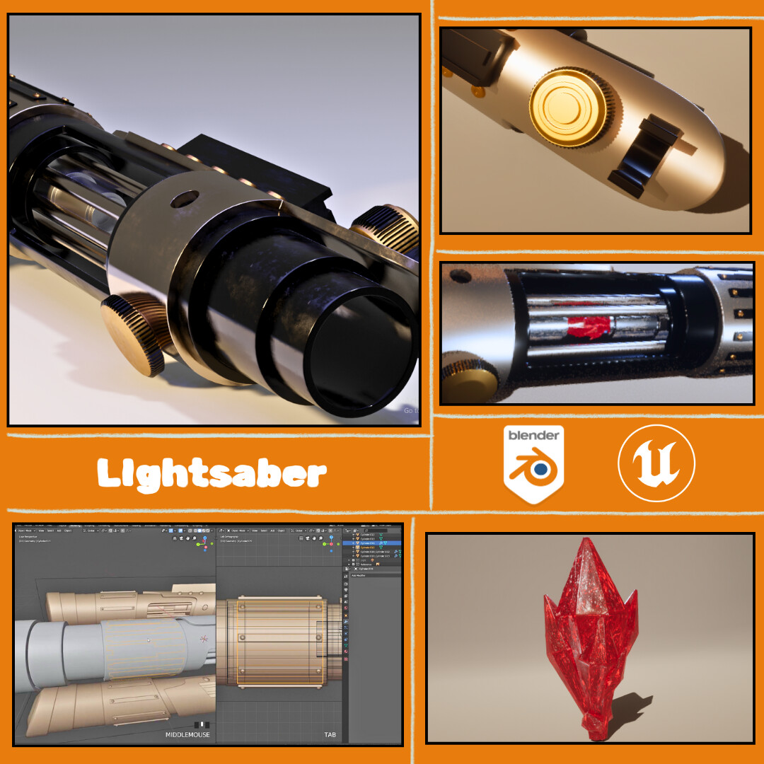ArtStation - Lightsaber project