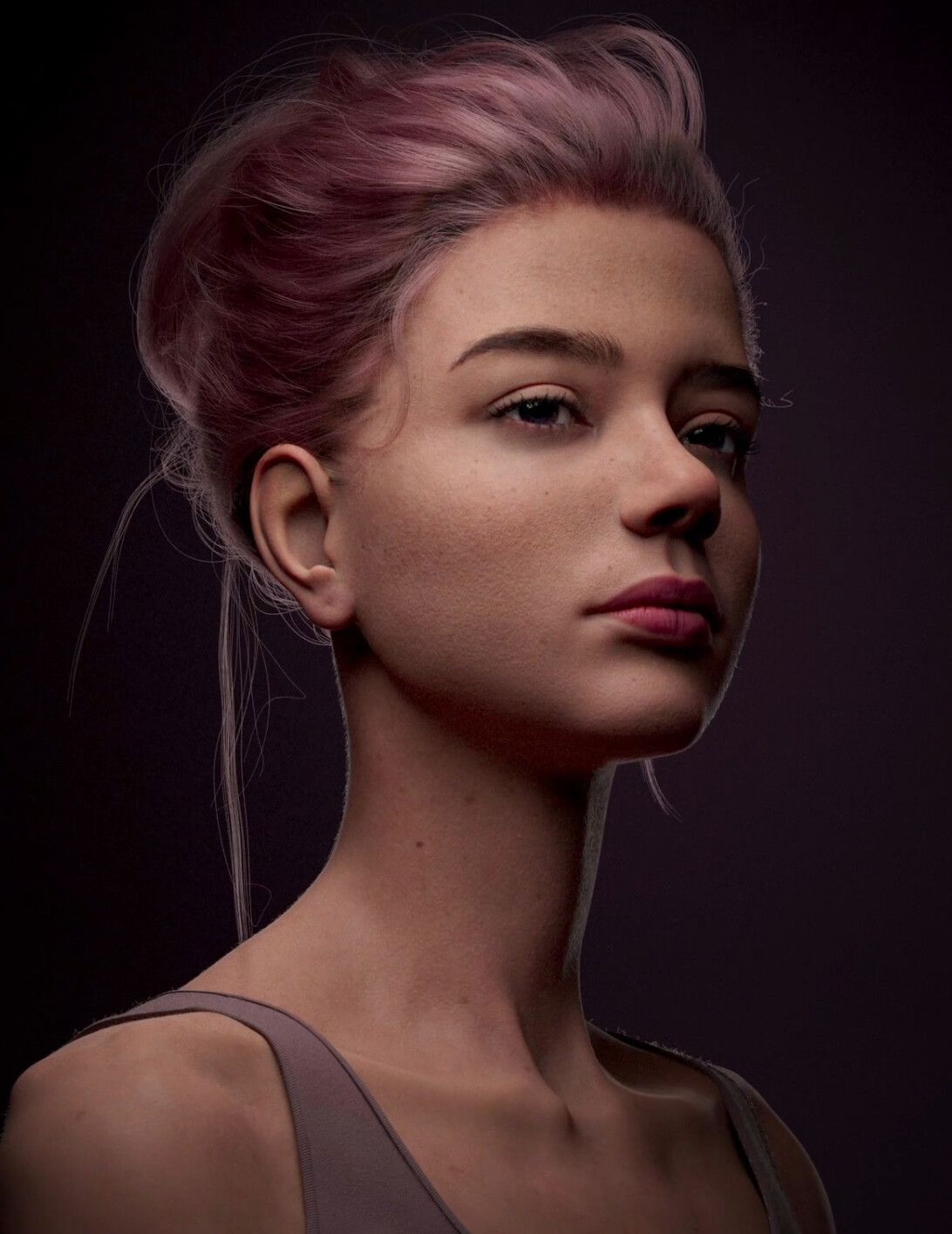 ArtStation - Portrait_Practice_Female_001