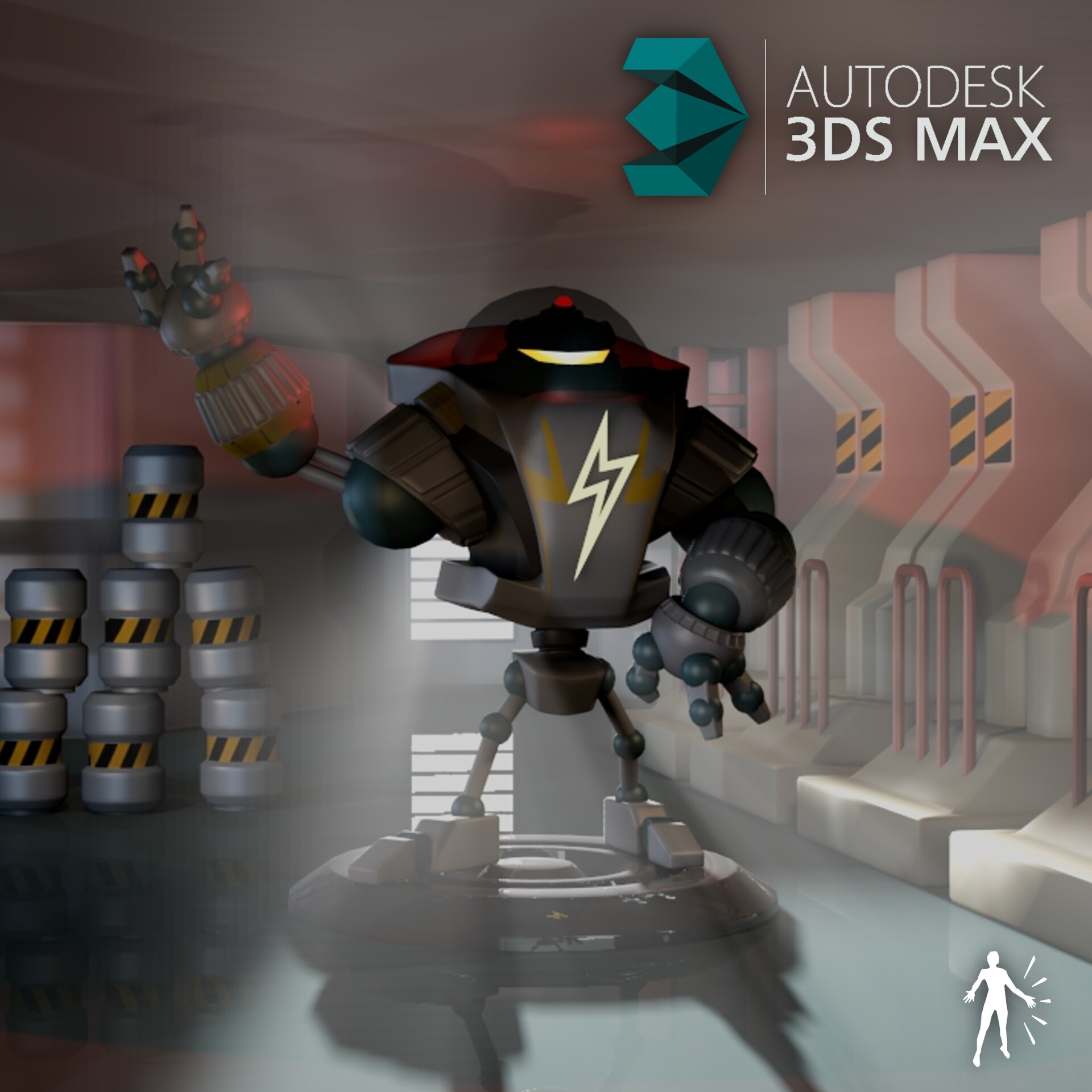 ArtStation - 3ds Max │ Robot Enviroment Exercise