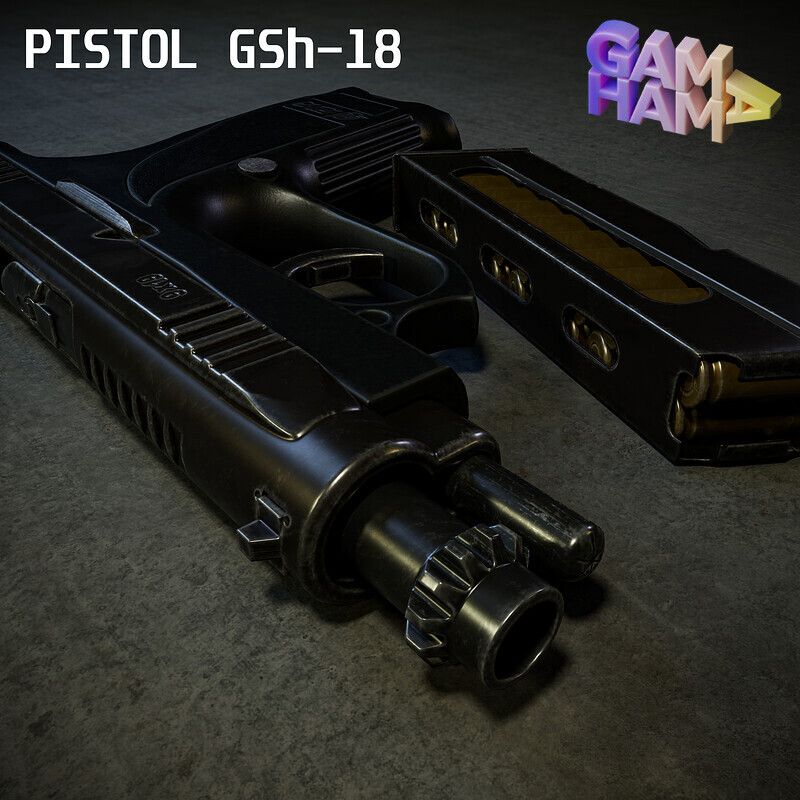 ArtStation - Pistol GSh-18