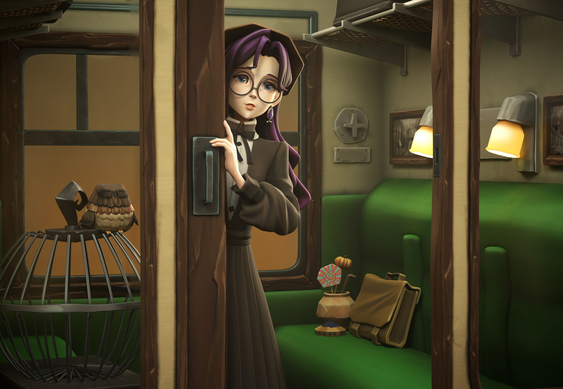 ArtStation - Girl on the train