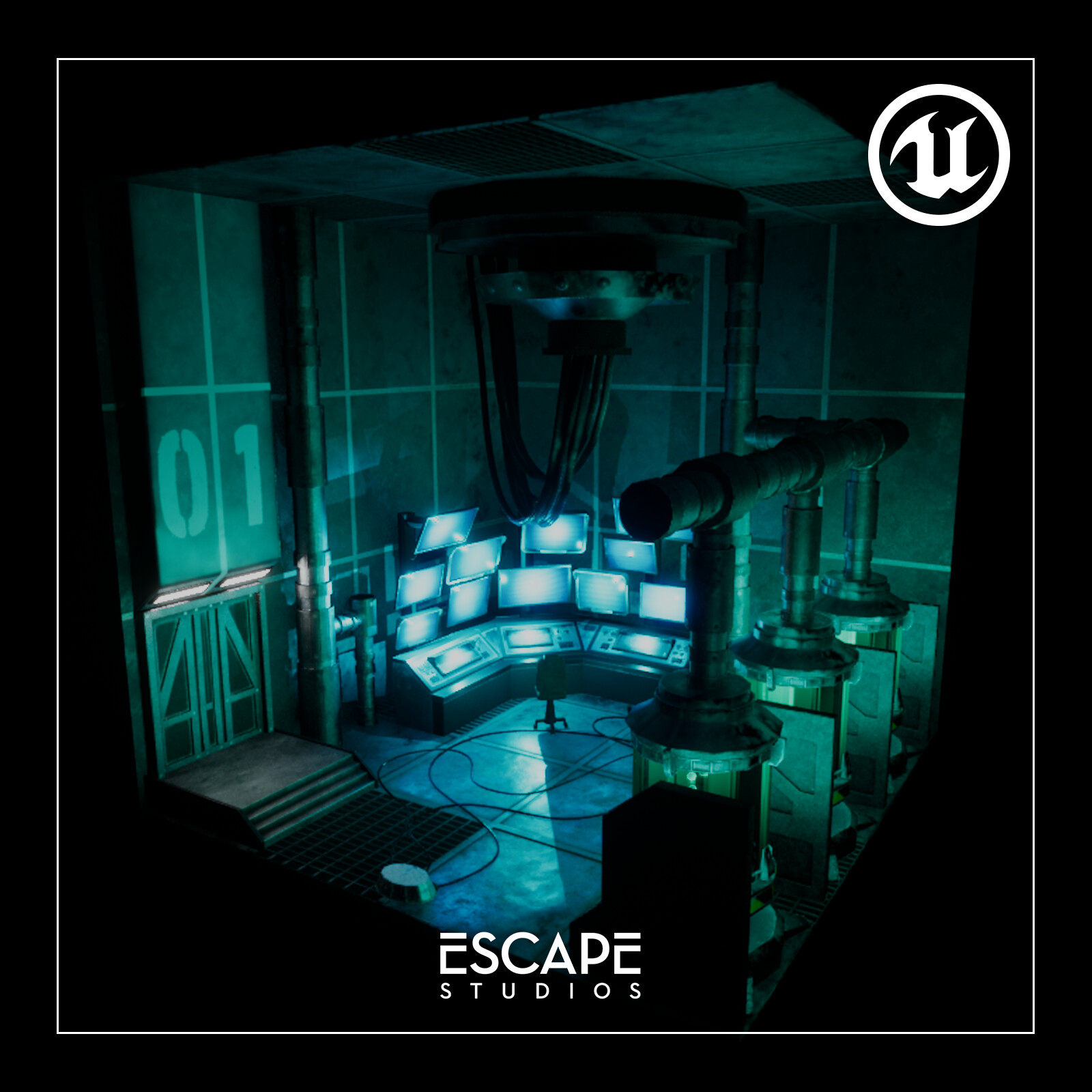 ArtStation - FINAL FANTASY 7 REMAKE LABORATORY 「DIORAMA」