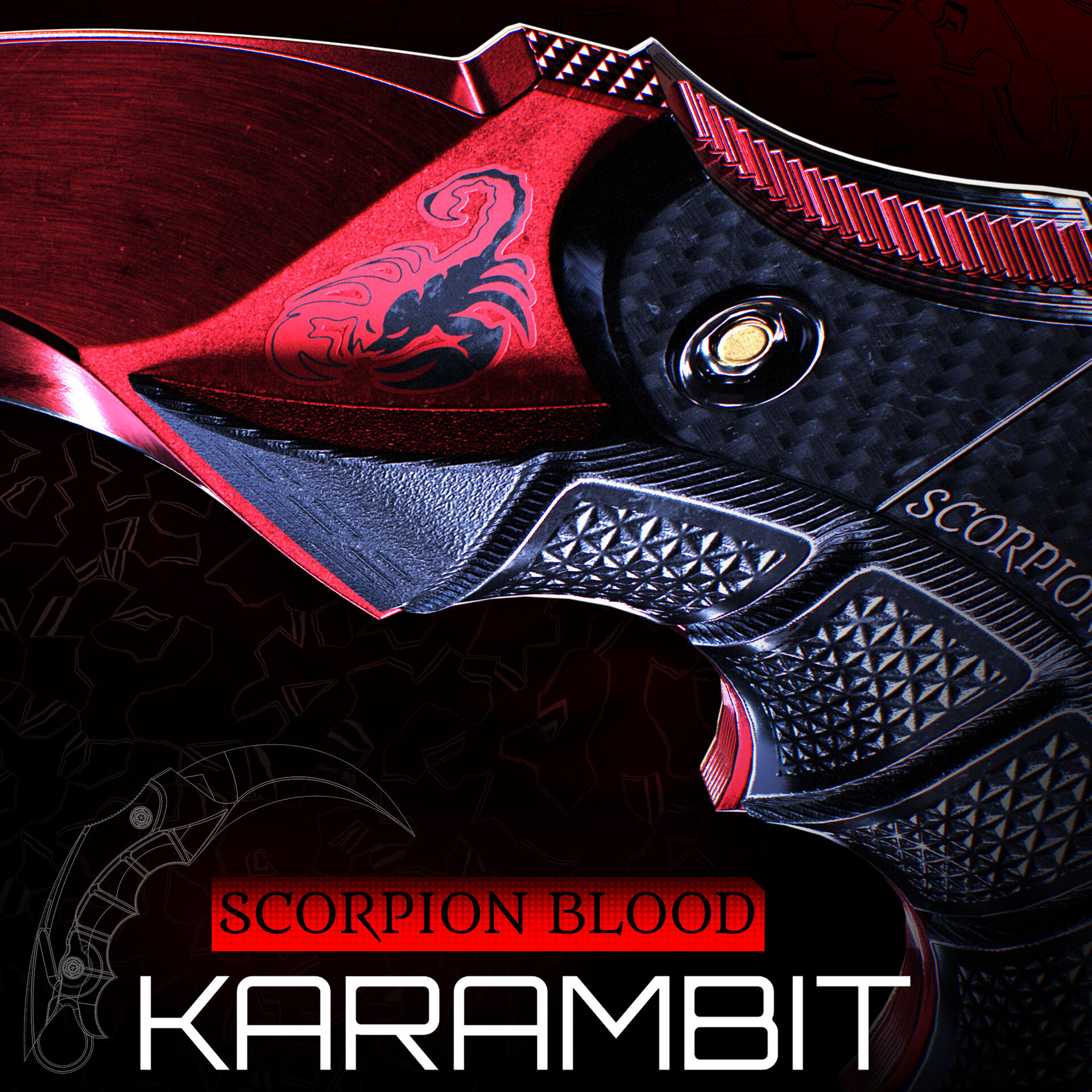ArtStation - Karambit | Scorpion Blood
