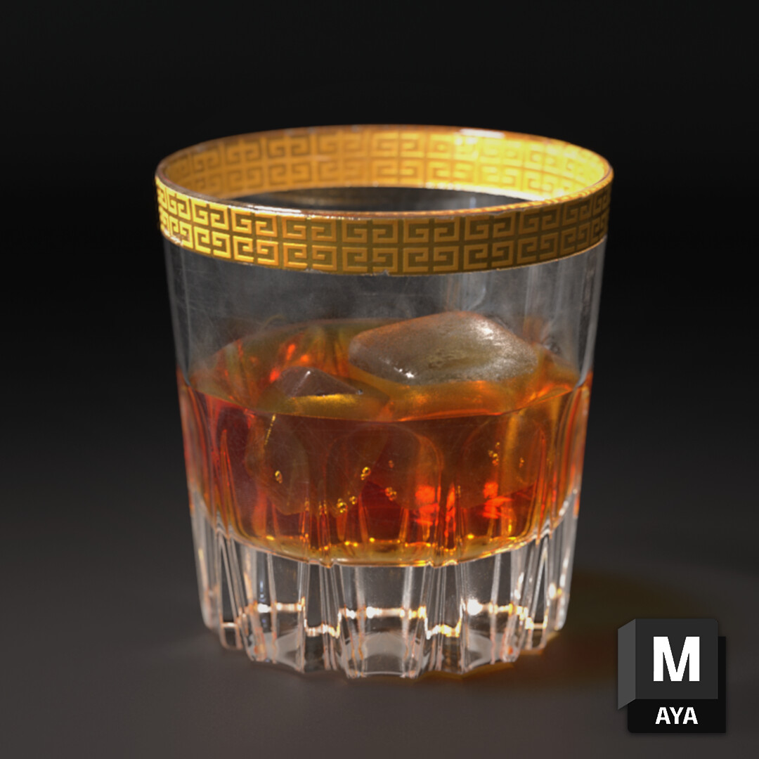 ArtStation - Whiskey Glass