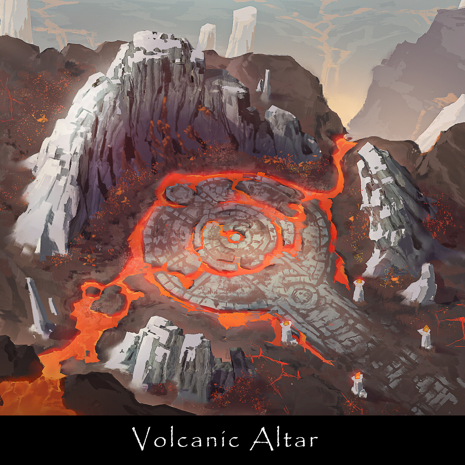 ArtStation - Volcano altar
