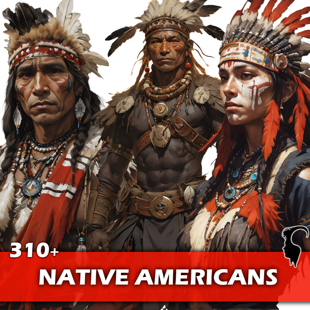 ArtStation - 310+ NATIVE AMERICANS - CHARACTER REFERENCE PACK - Vol.1