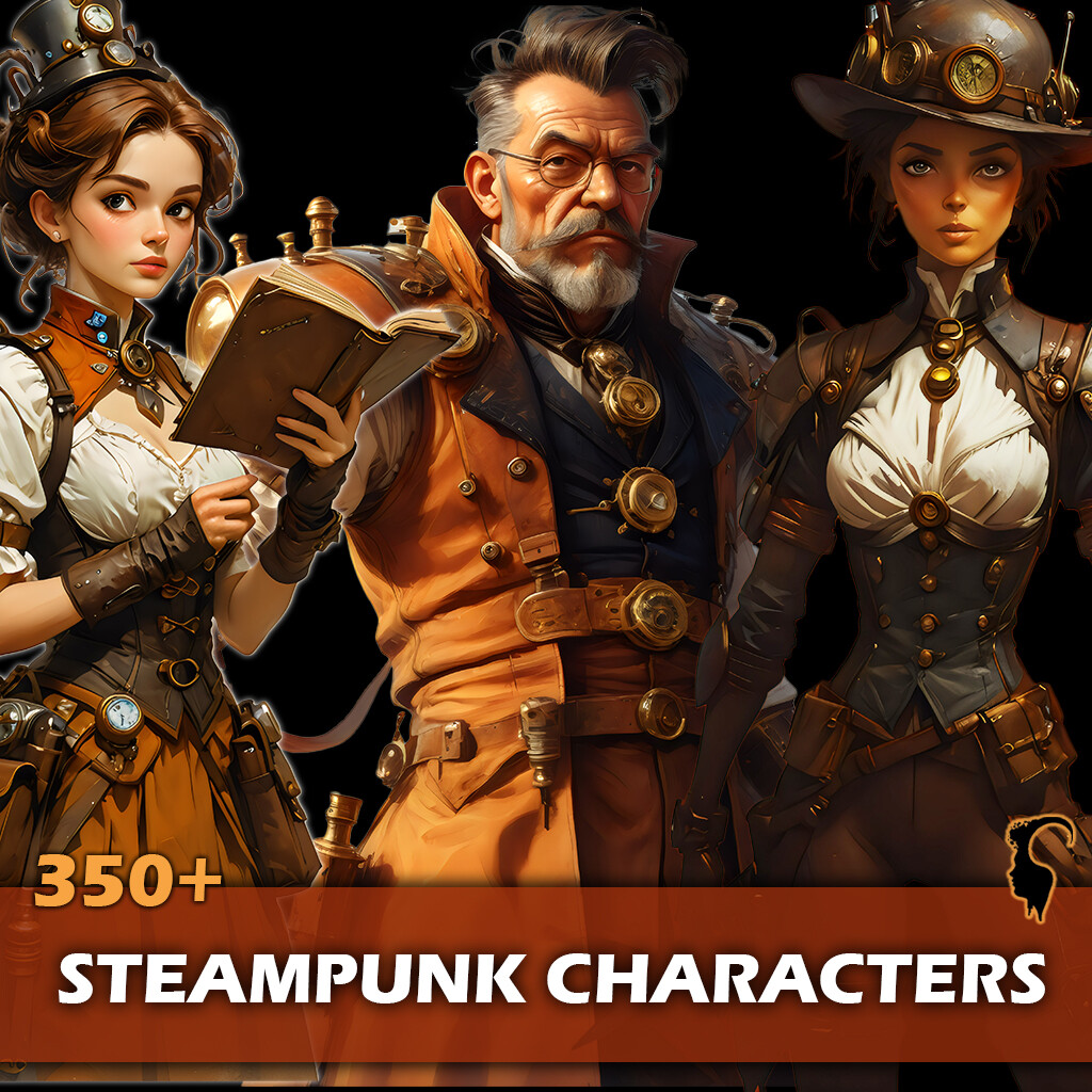 ArtStation - 350+ STEAMPUNK CHARACTERS REFERENCE PACK - Vol.1
