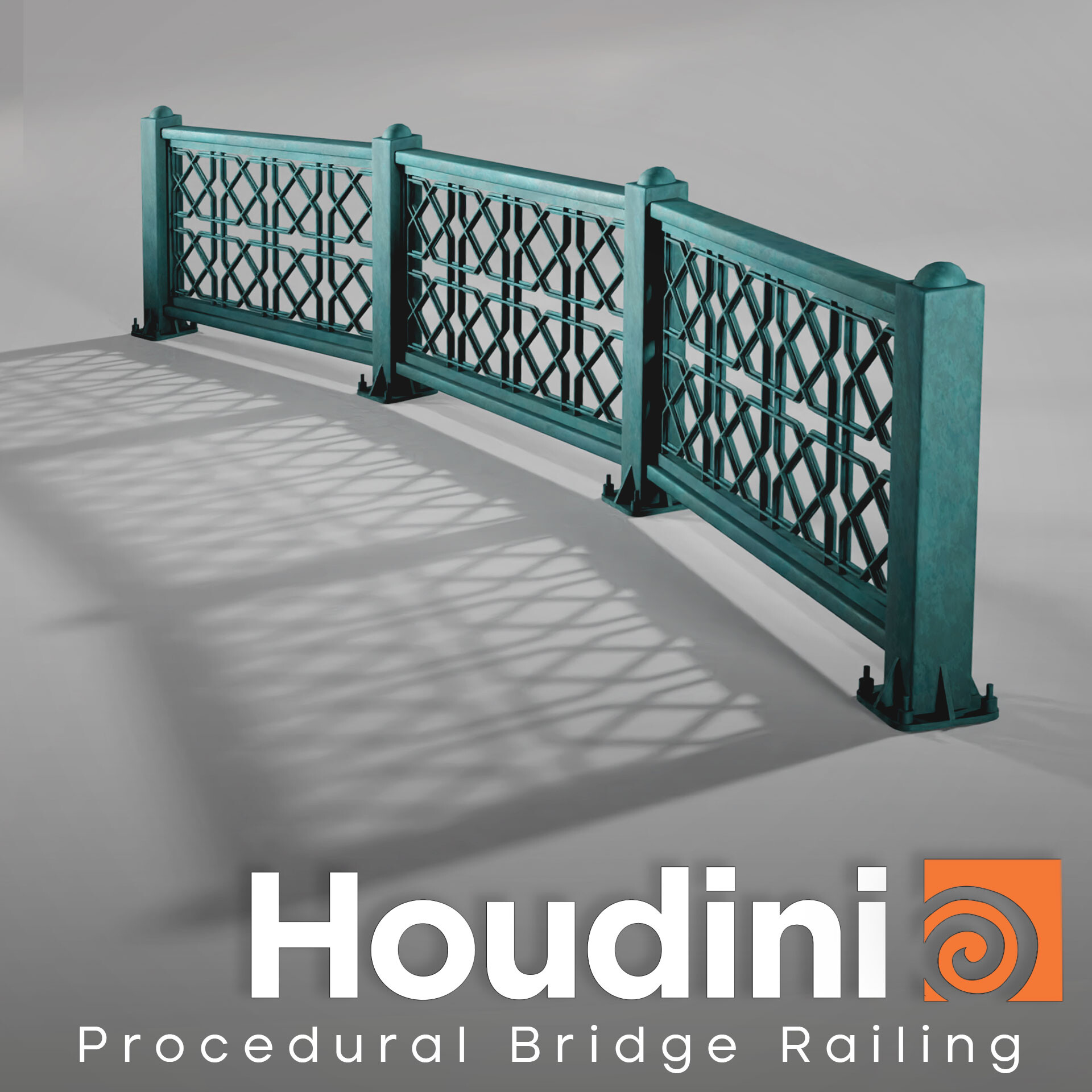 ArtStation - Procedural Bridge Railing V2 - Hda (Houdini Digital Asset)