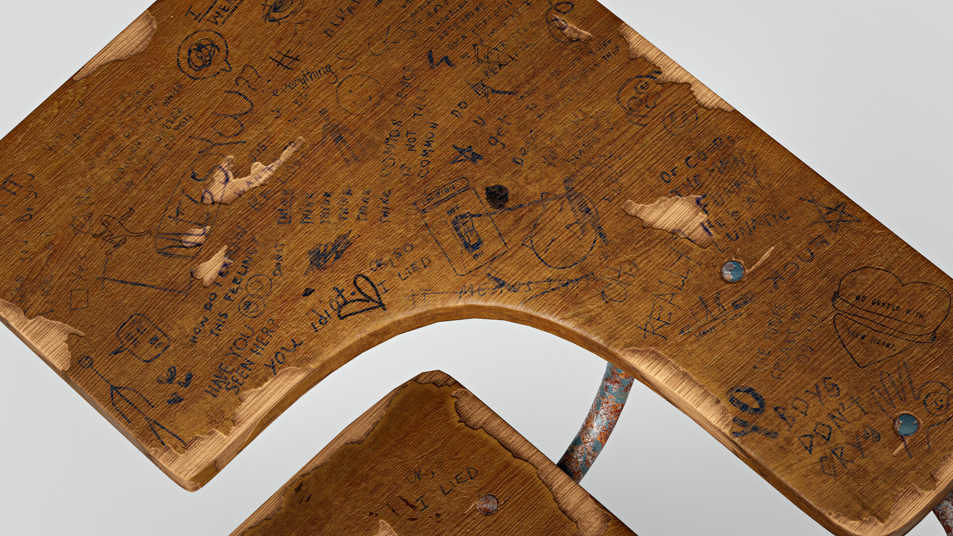 ArtStation - Just an old school desk