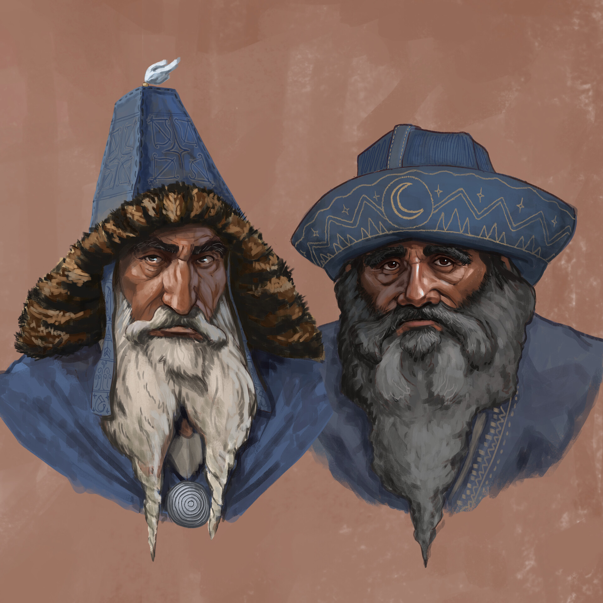 ArtStation - Alatar & Pallando, The Blue Wizards