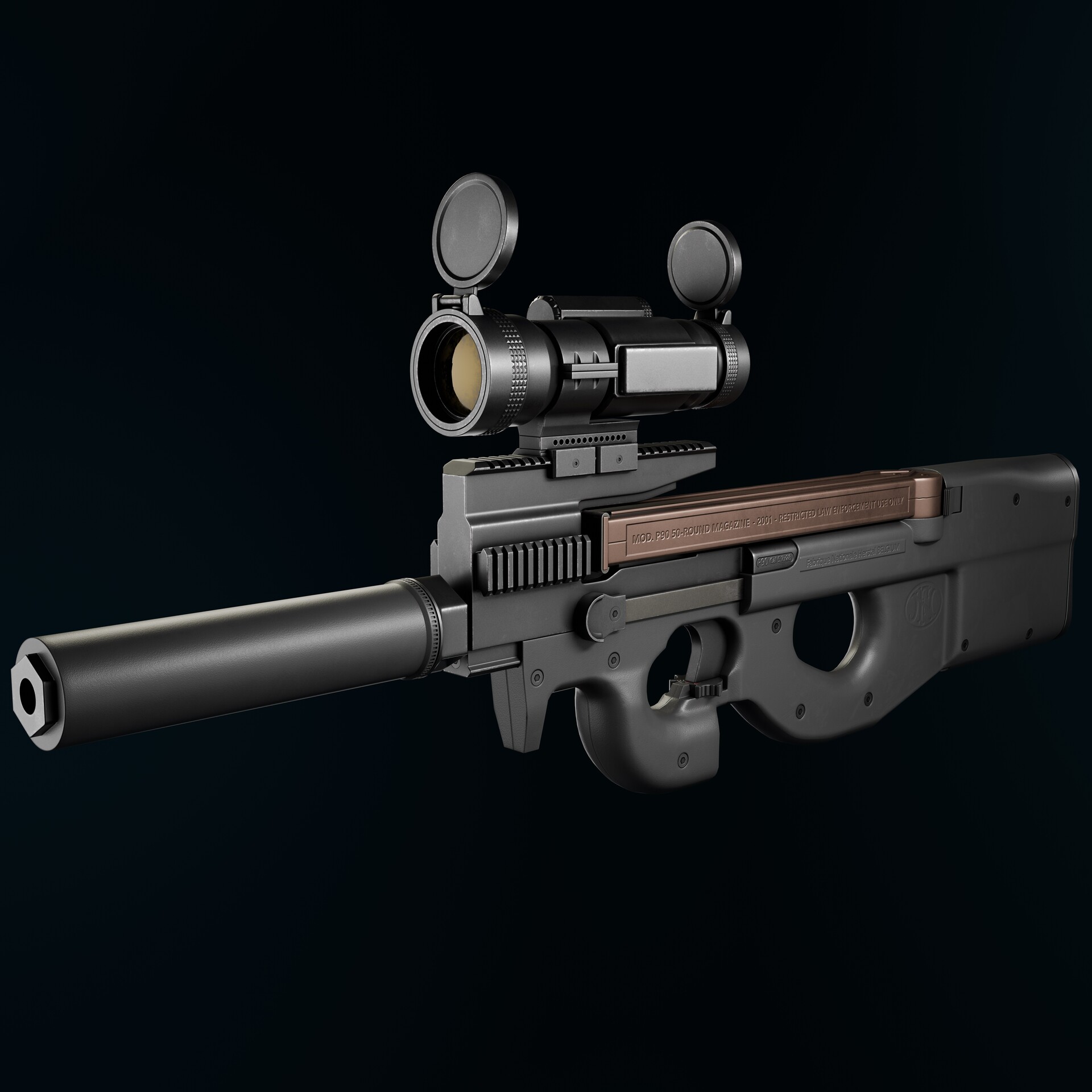 ArtStation - FN P90 Submachine Gun