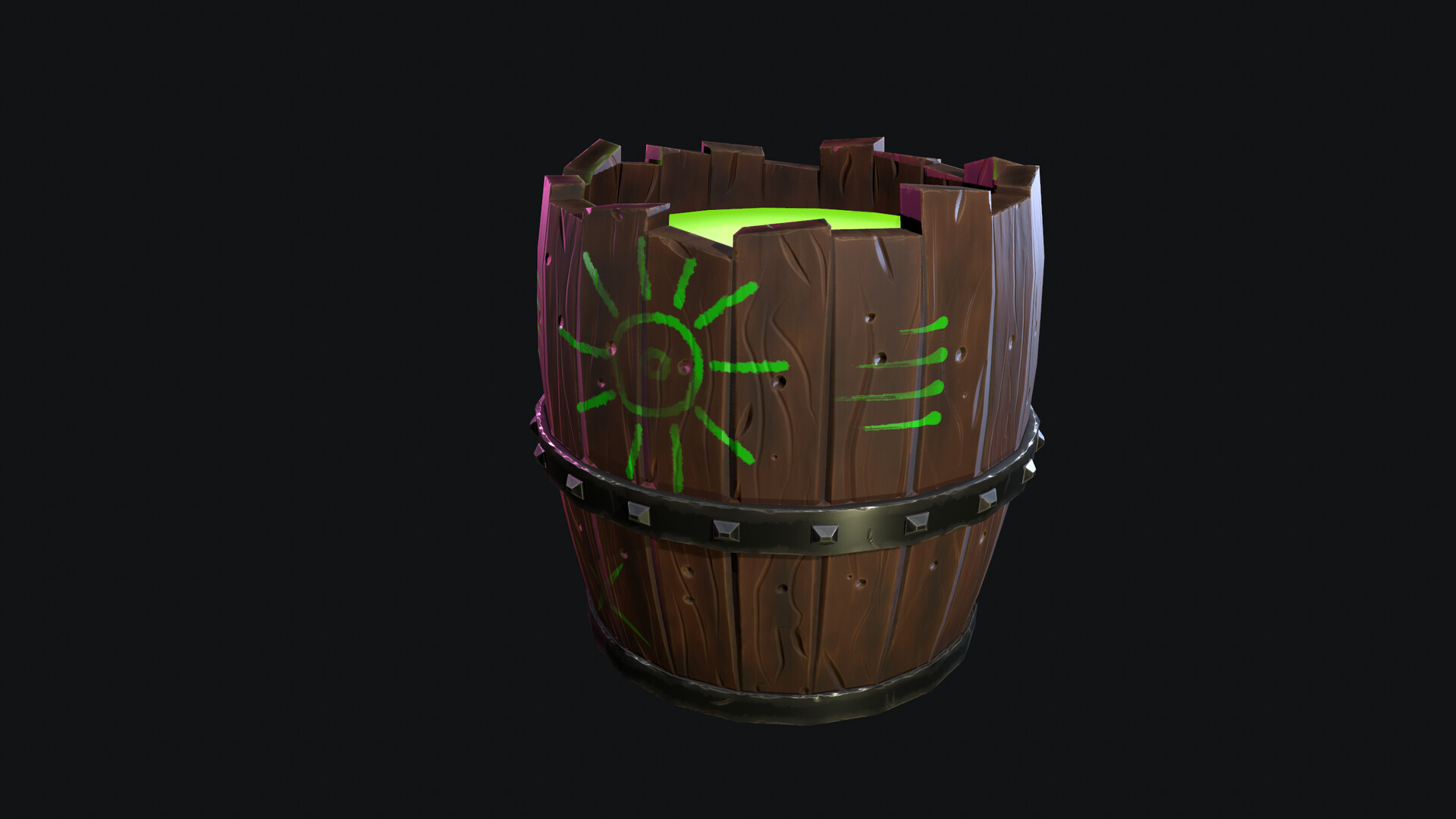 ArtStation - Barrel stylized 3d model