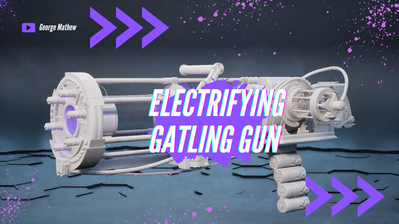 ArtStation - Electric Gatling gun