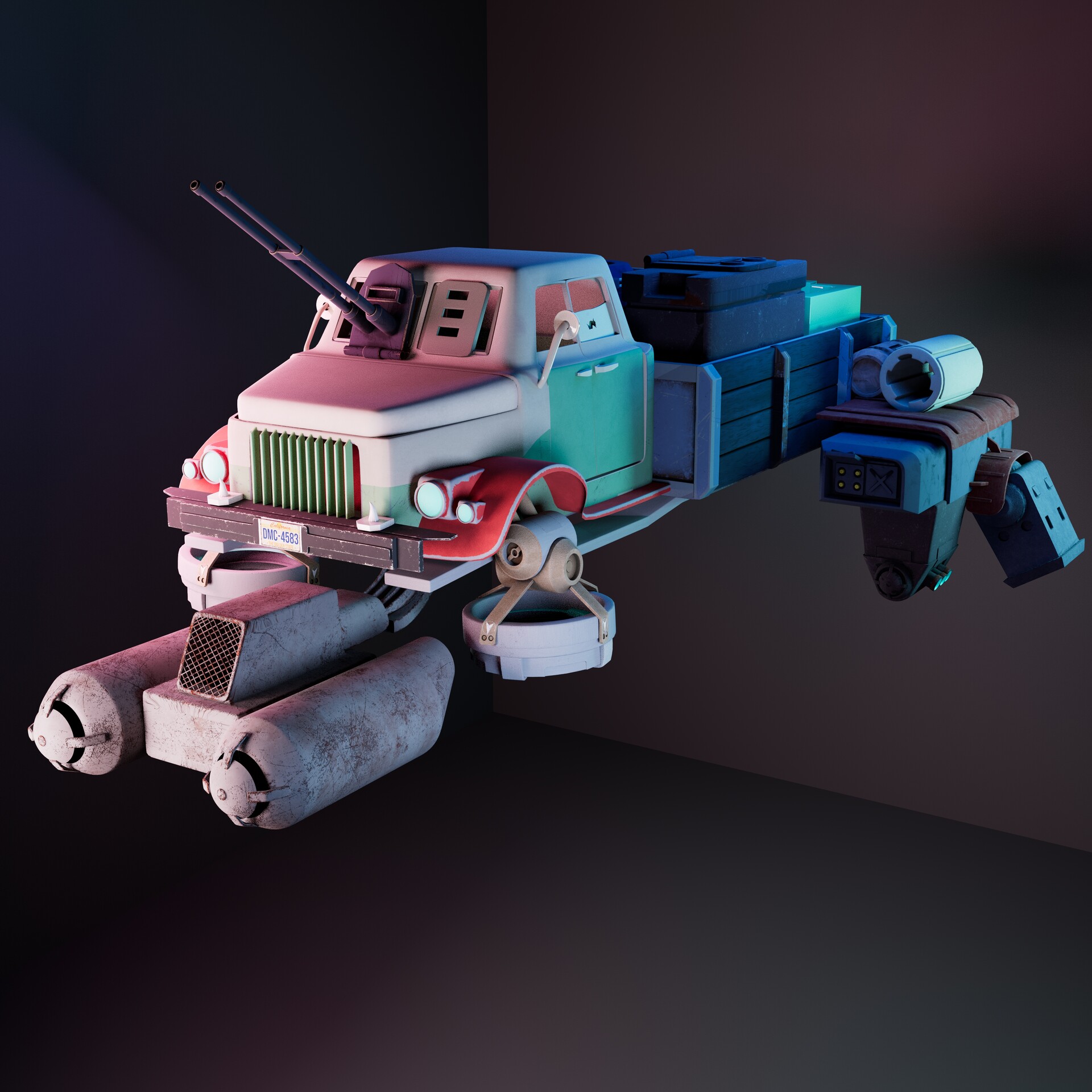 ArtStation - stylized space craft