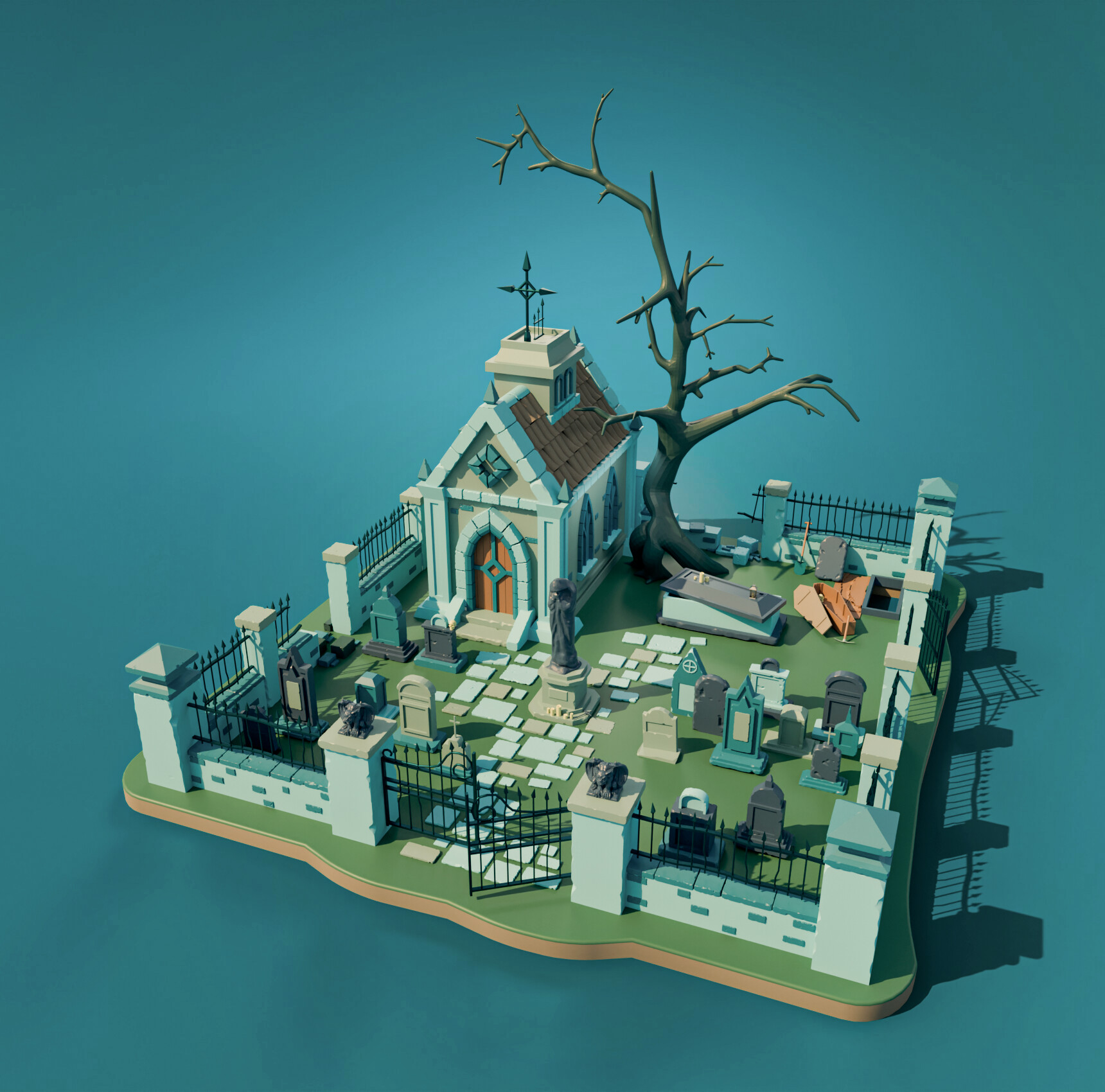 ArtStation - The mysterious Crypt