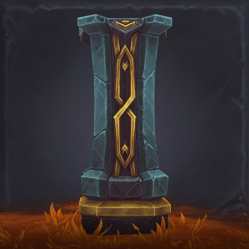 ArtStation - Handpainted column