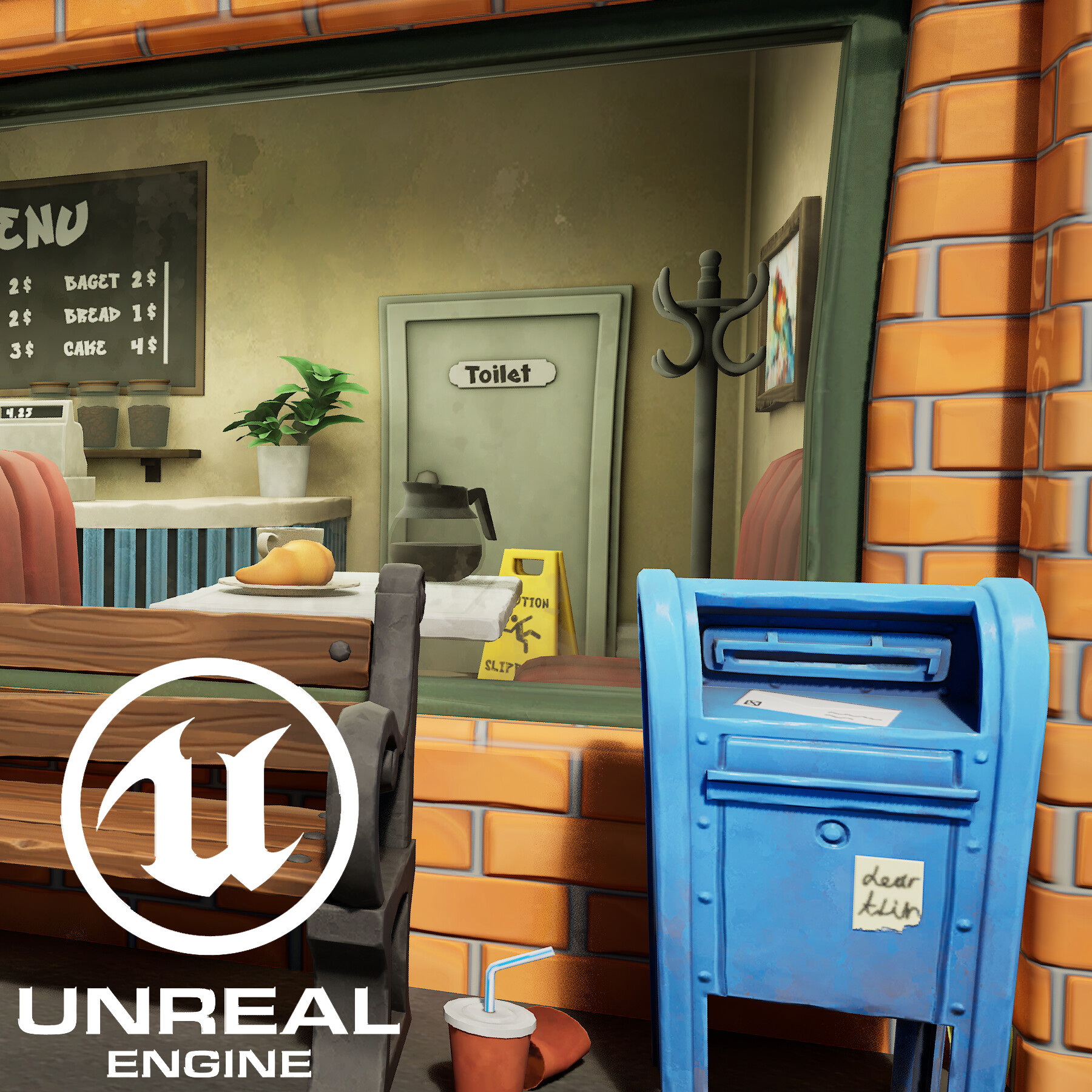 ArtStation - Stylized bakery near the park