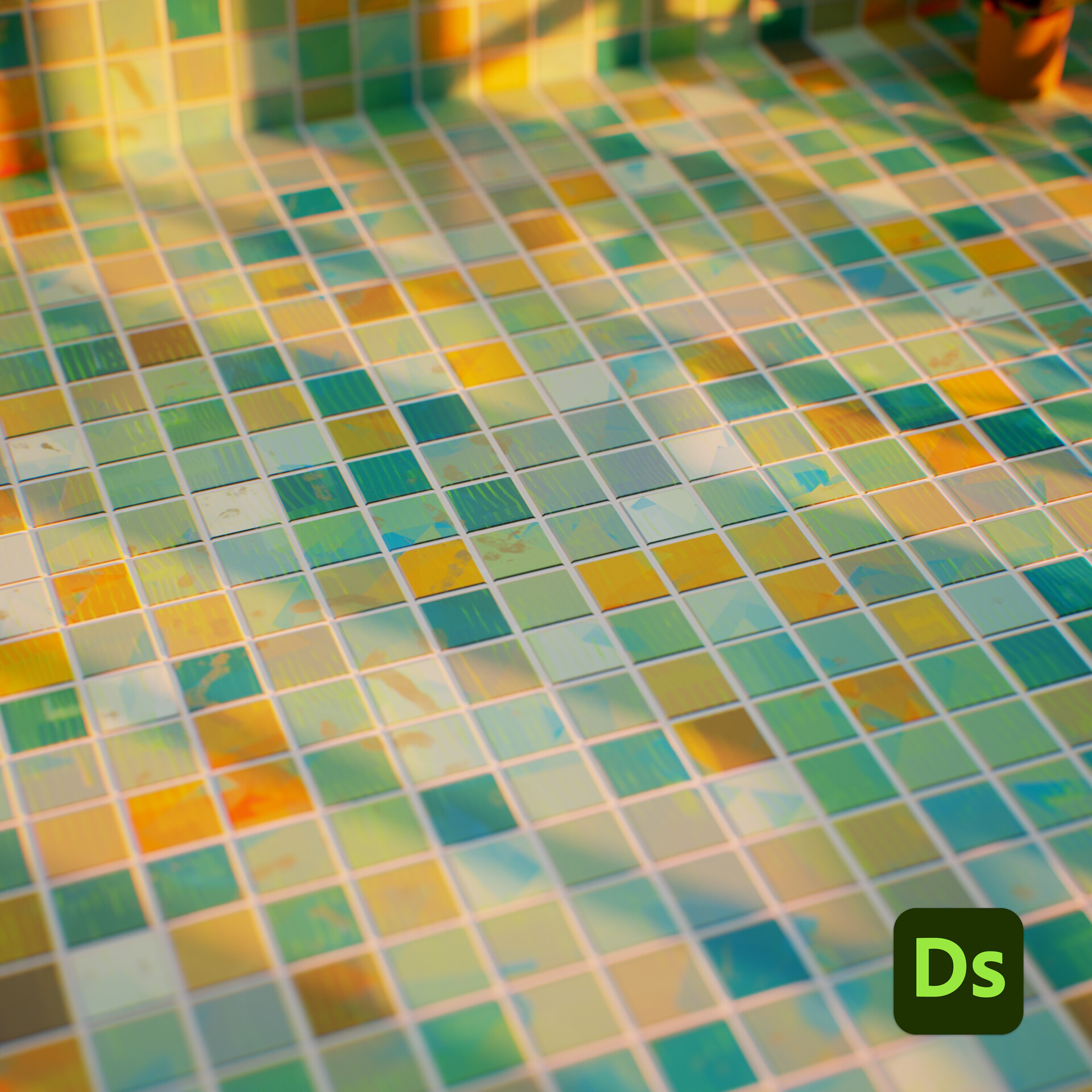 ArtStation - Stylized tile & 风格化瓷砖