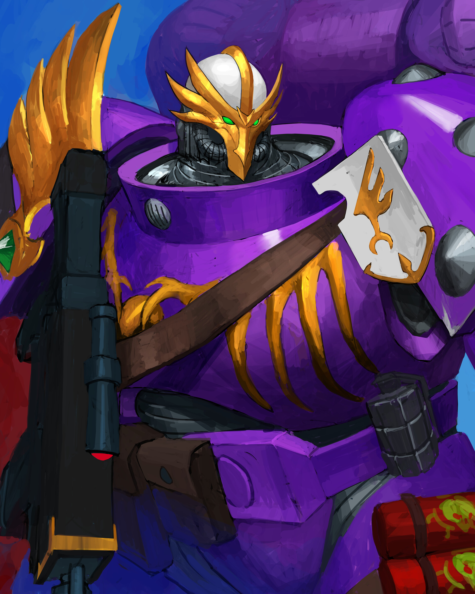 ArtStation - Iskibal, Consul of the Emperor's Children