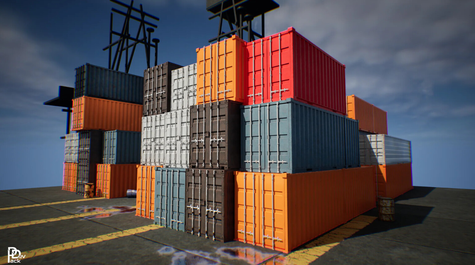 PackDev - Industrial Containers / 10+ Assets