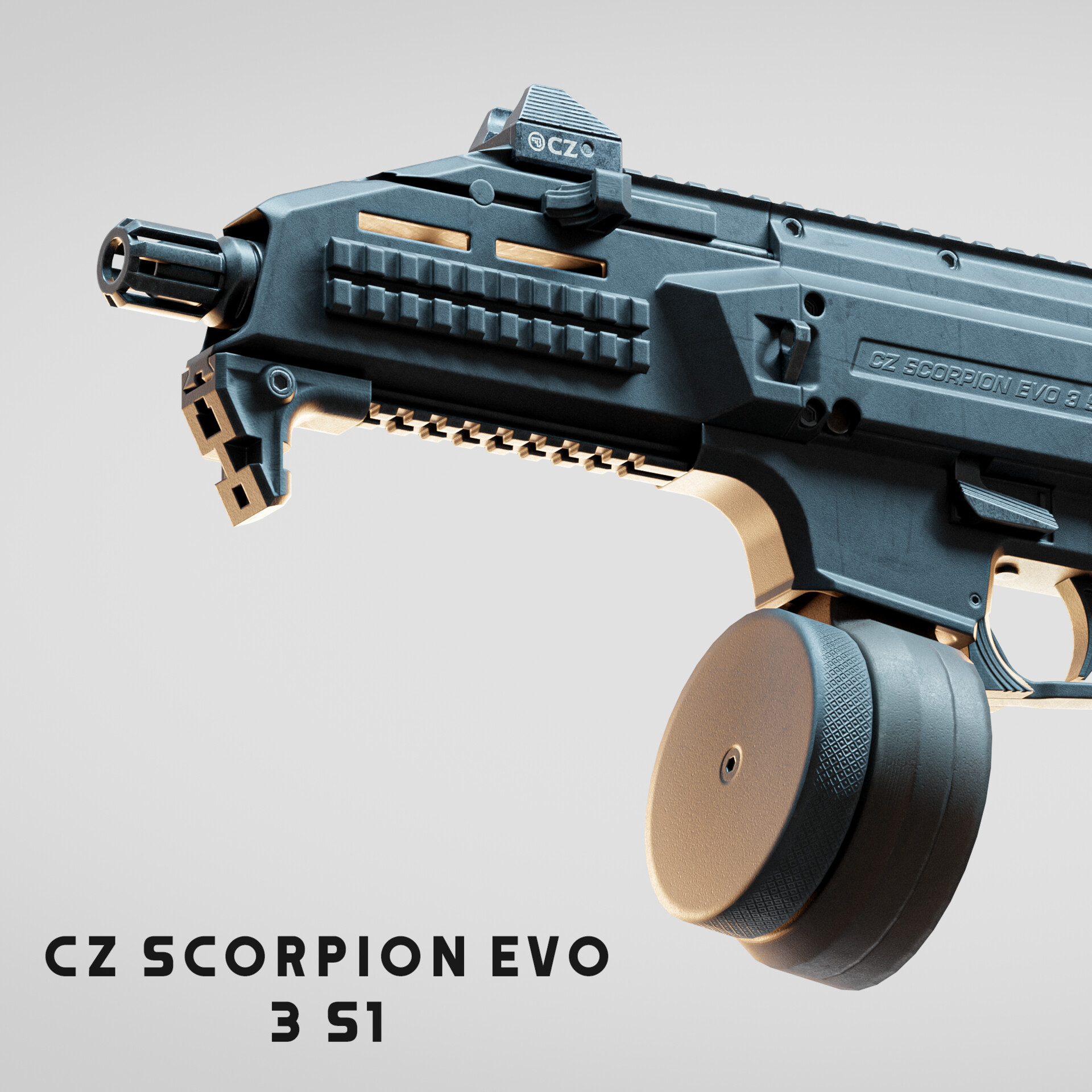 ArtStation - CZ SCORPION EVO3 S1