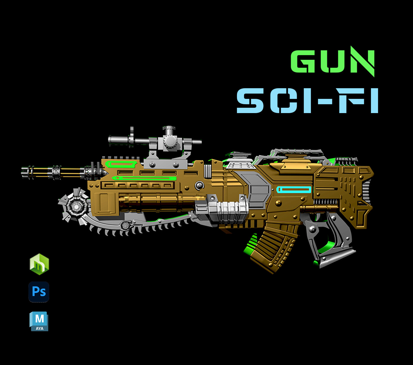 ArtStation - Sci-fi Gun