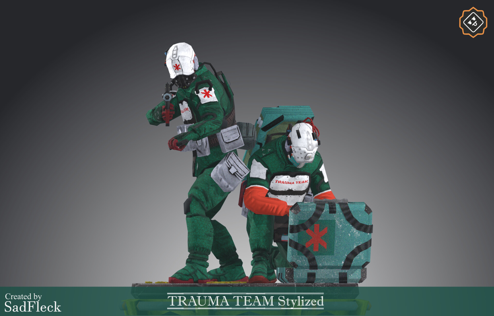 ArtStation - Trauma Team_Stylized_LowPoly