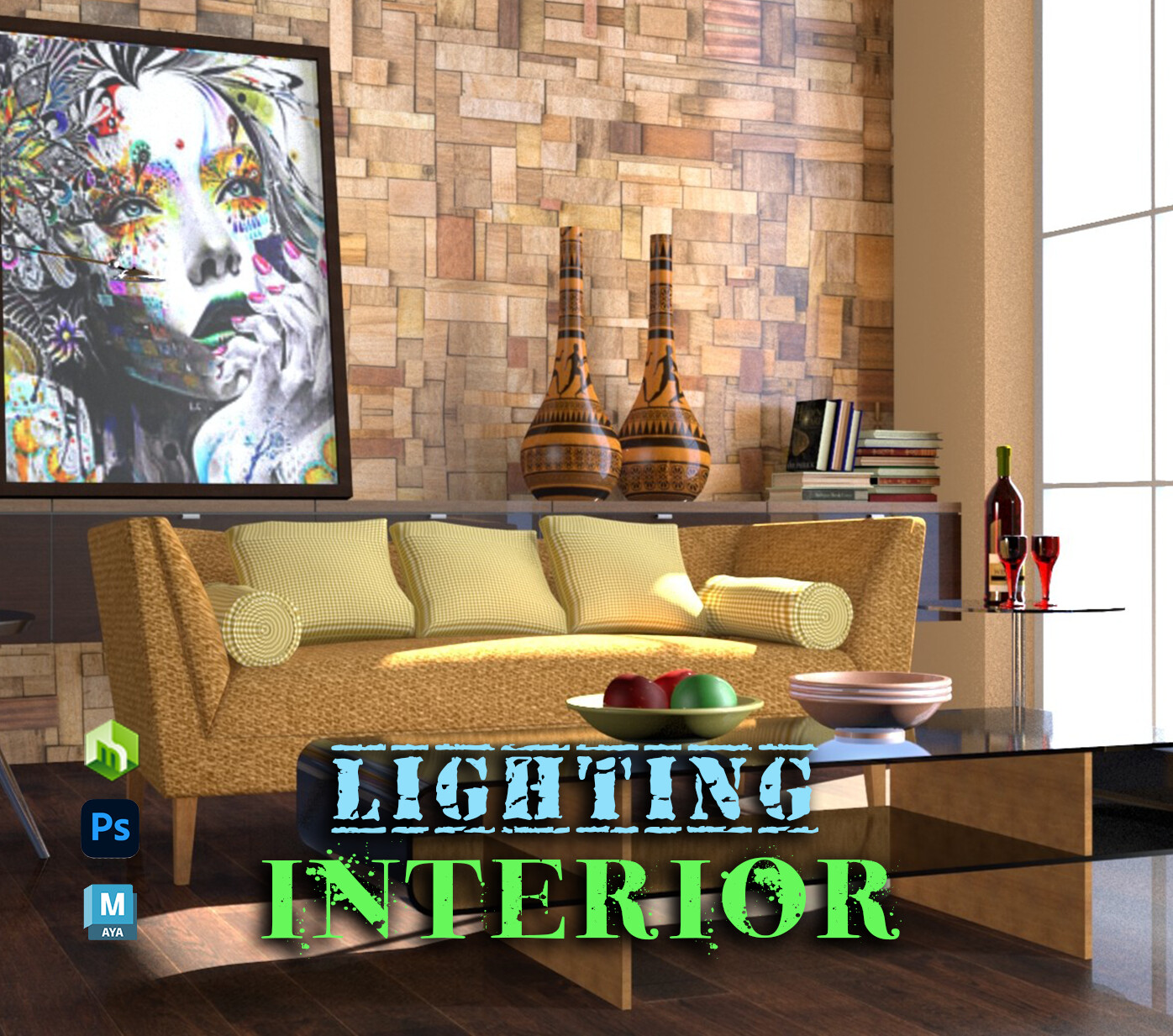 ArtStation - Interior texturing & lighting