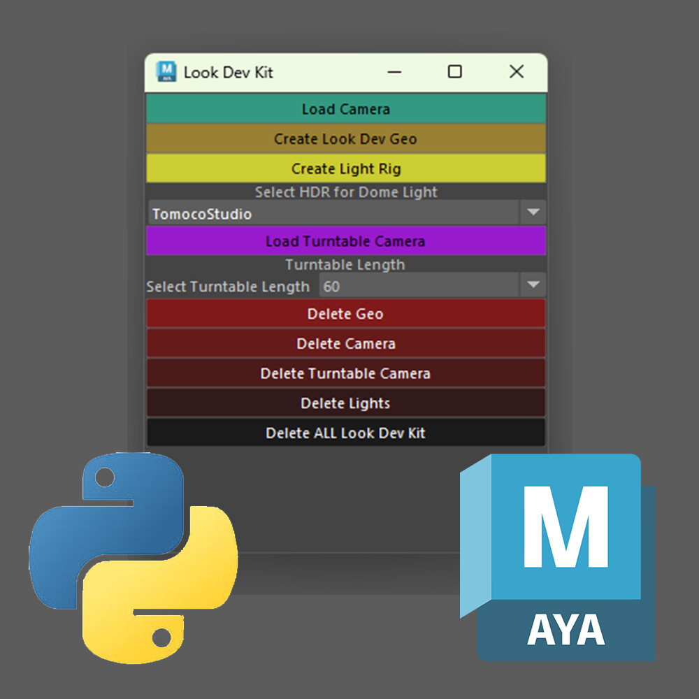 ArtStation - Look Dev Kit - Python/Maya