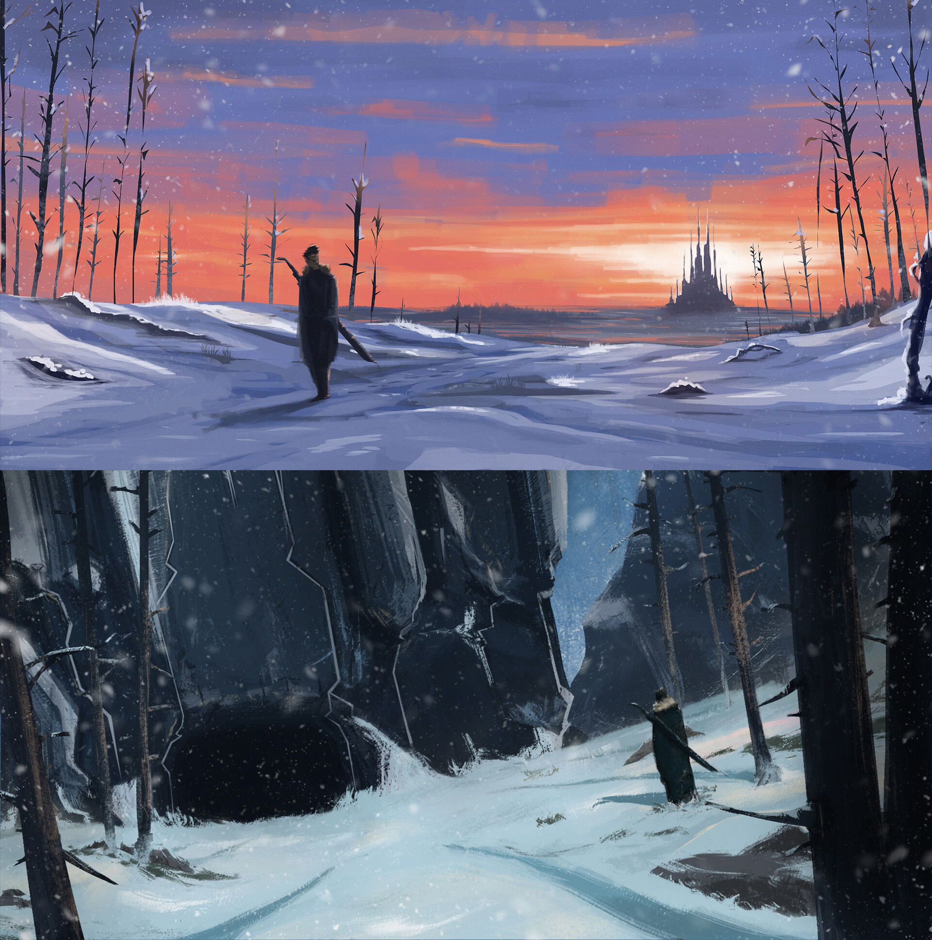 ArtStation - Snow Concept Journey