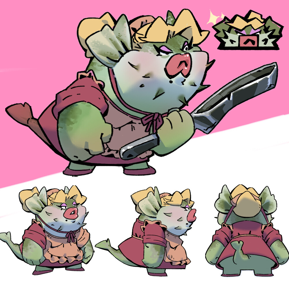 ArtStation - Grumpy Housewife Blowfish