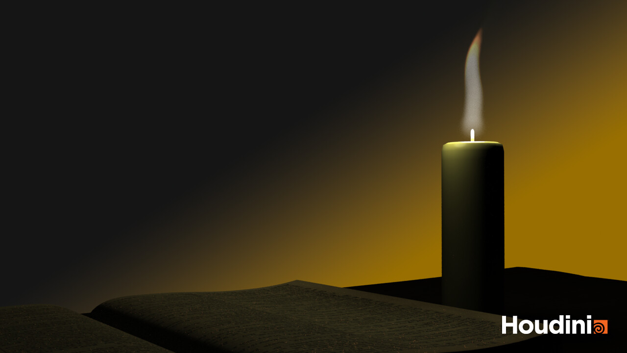ArtStation - Candle Flame Simulation